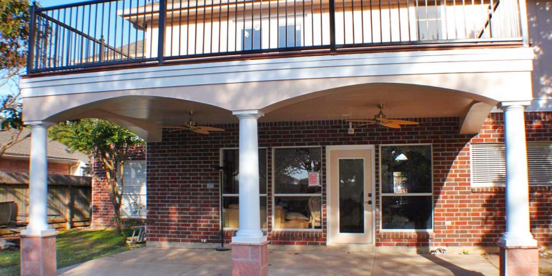 Patio Cover with Upper Deck - HHI Patio Covers