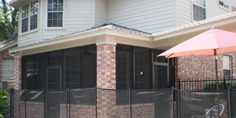 Enclosed Brick Patio Cover - HHI Patio Covers
