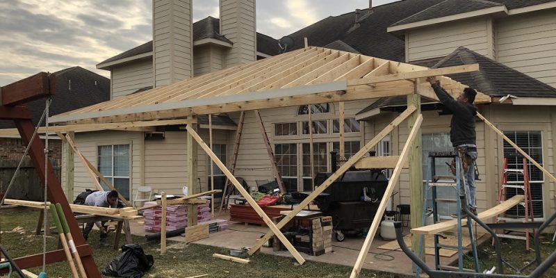 Patio Cover Hip Roof Style in Cypress, TX - HHI Patio Covers