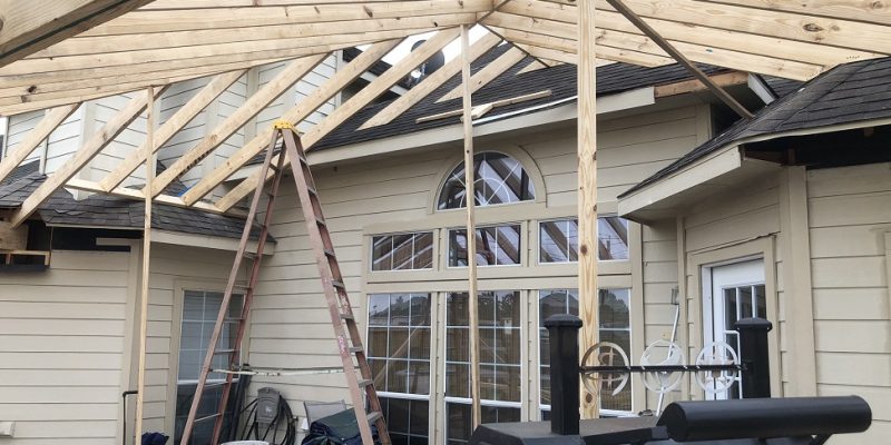 Patio Cover Hip Roof Style in Cypress, TX - HHI Patio Covers