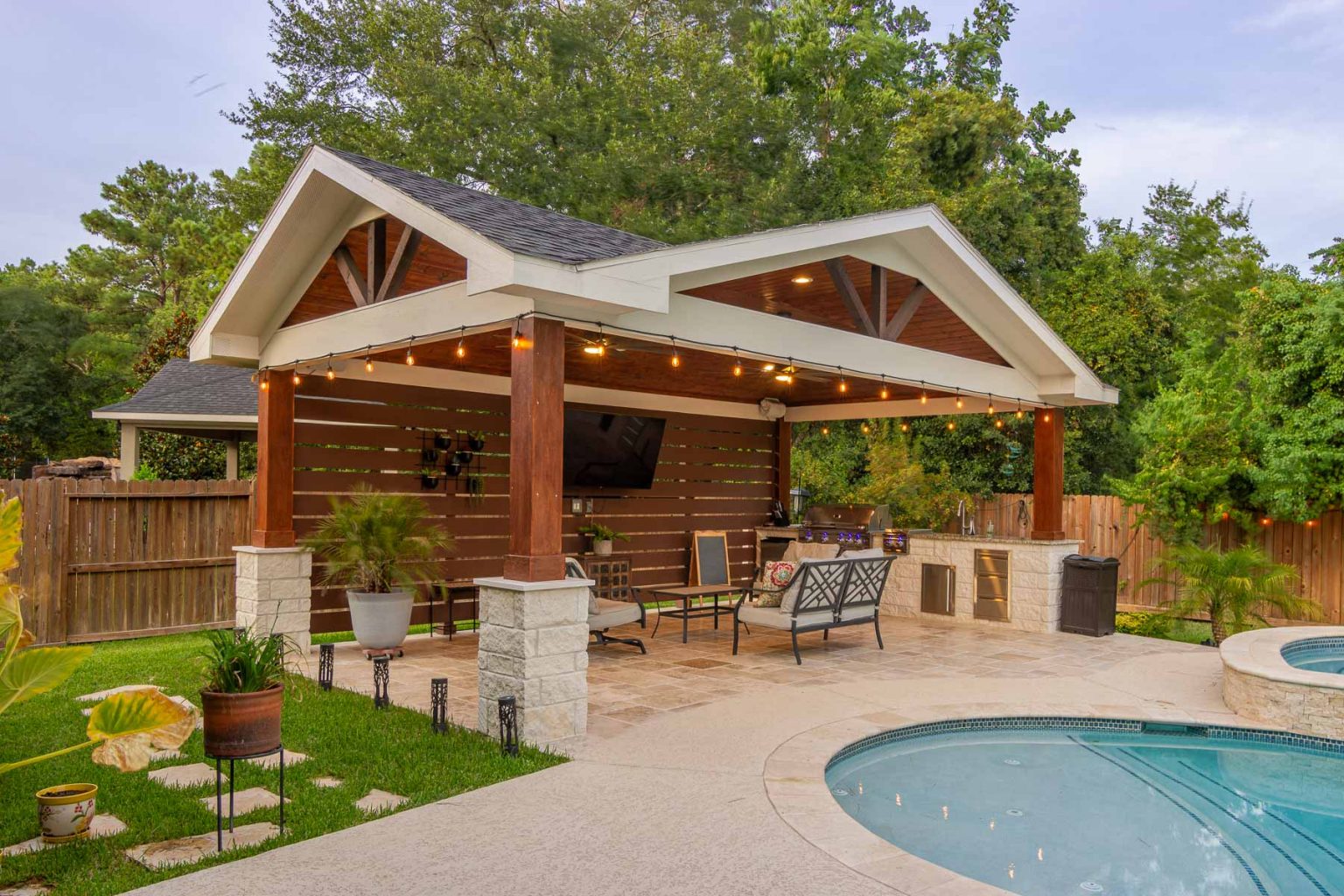 Freestanding Double Gable Patio Cover | HHI Patio Covers | Patio Covers