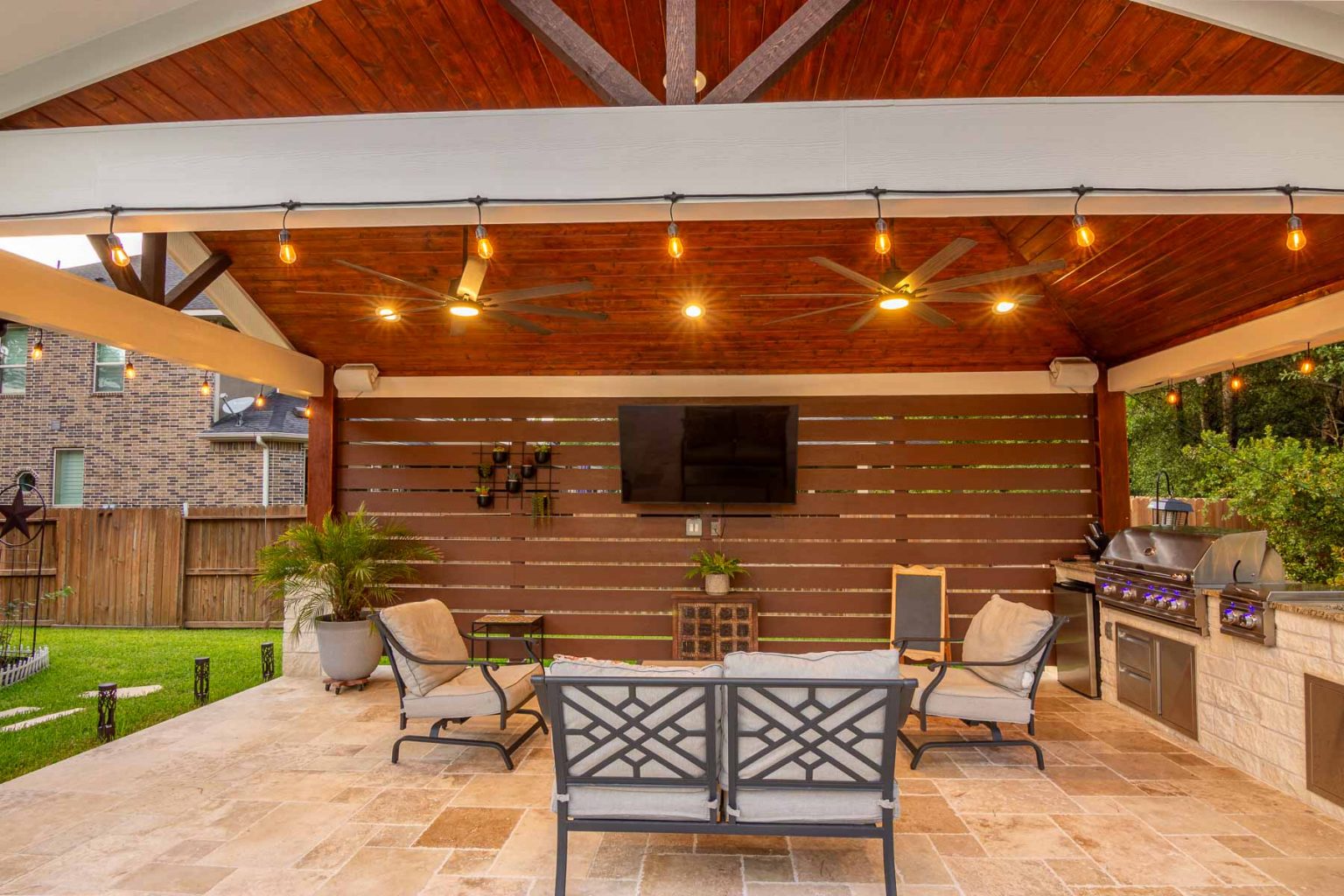 Freestanding Double Gable Patio Cover | HHI Patio Covers